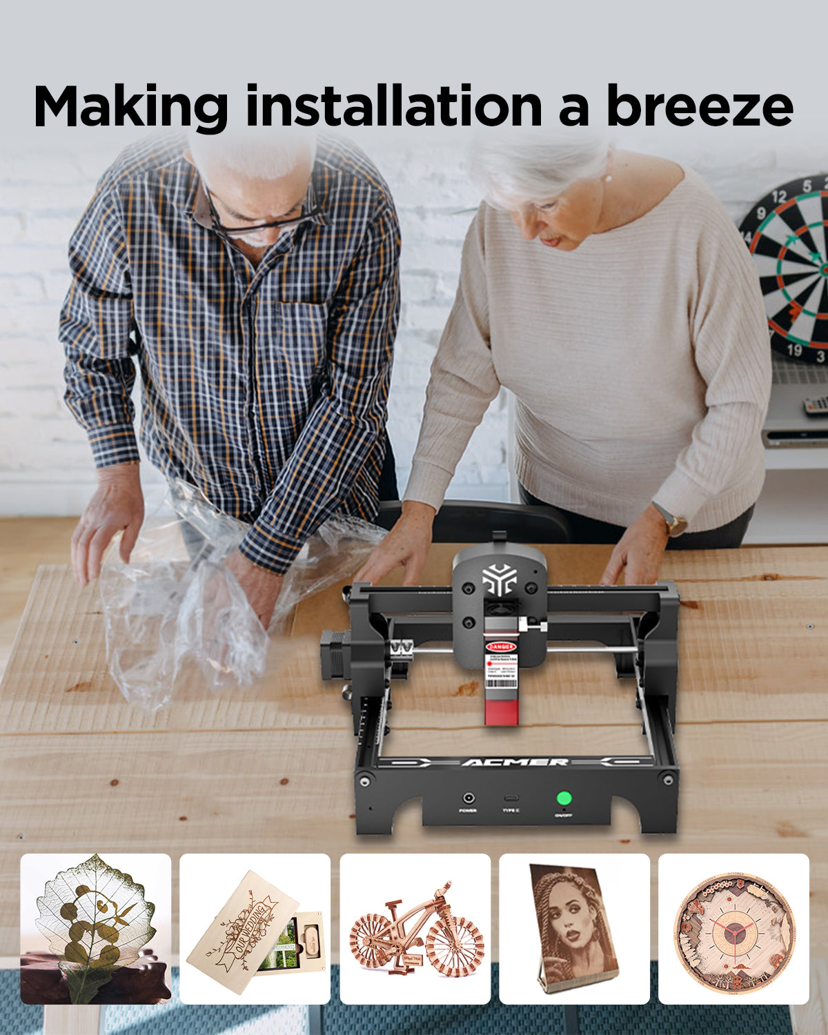 Laser Engraver S1 Portable Laser Cutter and Engraver CNC Machine for D ...