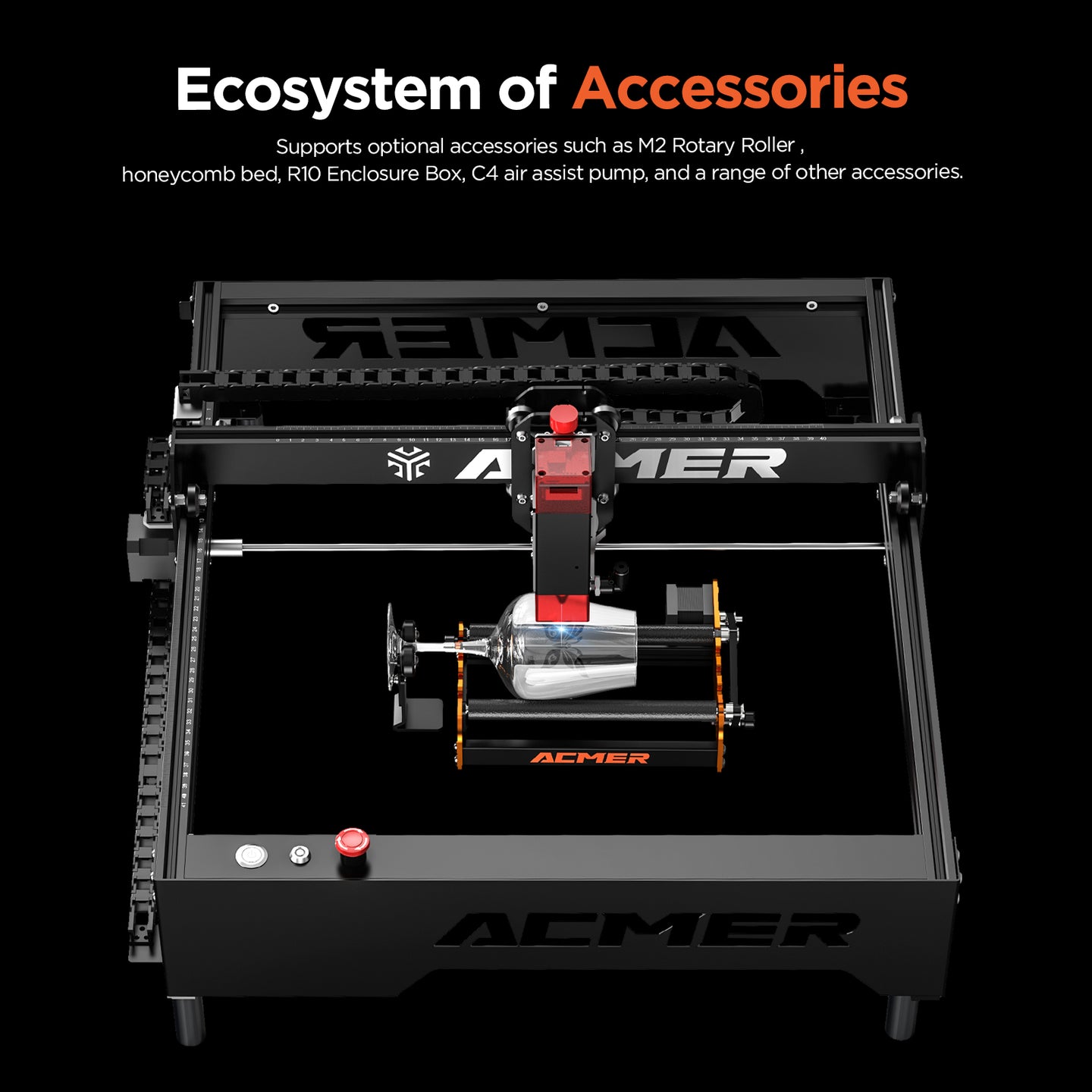 ACMER Laser Engraver Cutting Machine Laser Cutter for Crafting DIY Woo ...
